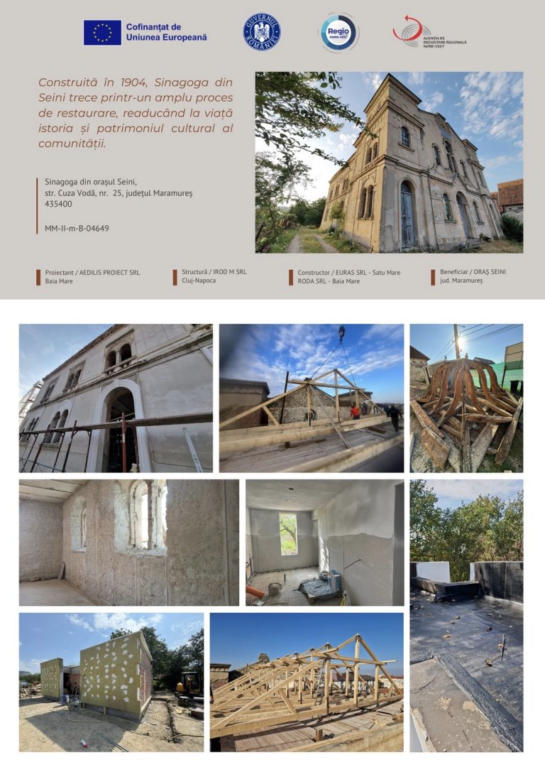 Romania new update: The restoration of the synagogue in Seini is ...